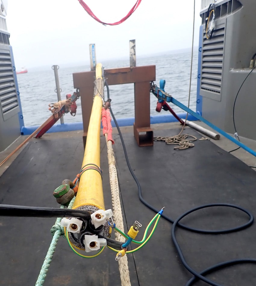 Le comportement des câbles offshore testé en baie de Douarnenez ...